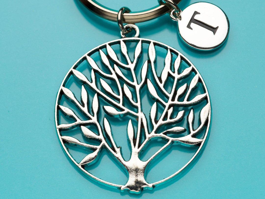Tree of Life Keychain, Lg Tree of Life Key Chain, Family Tree Key Ring ...