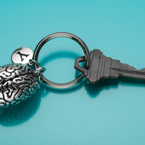 Anatomical Brain Keychain, Anatomical Brain Key Ring, Gray Matter ...