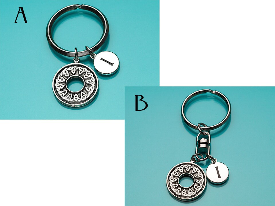 Celtic Knot Keychain Ancient Celtic Knot Key Ring Irish - Etsy