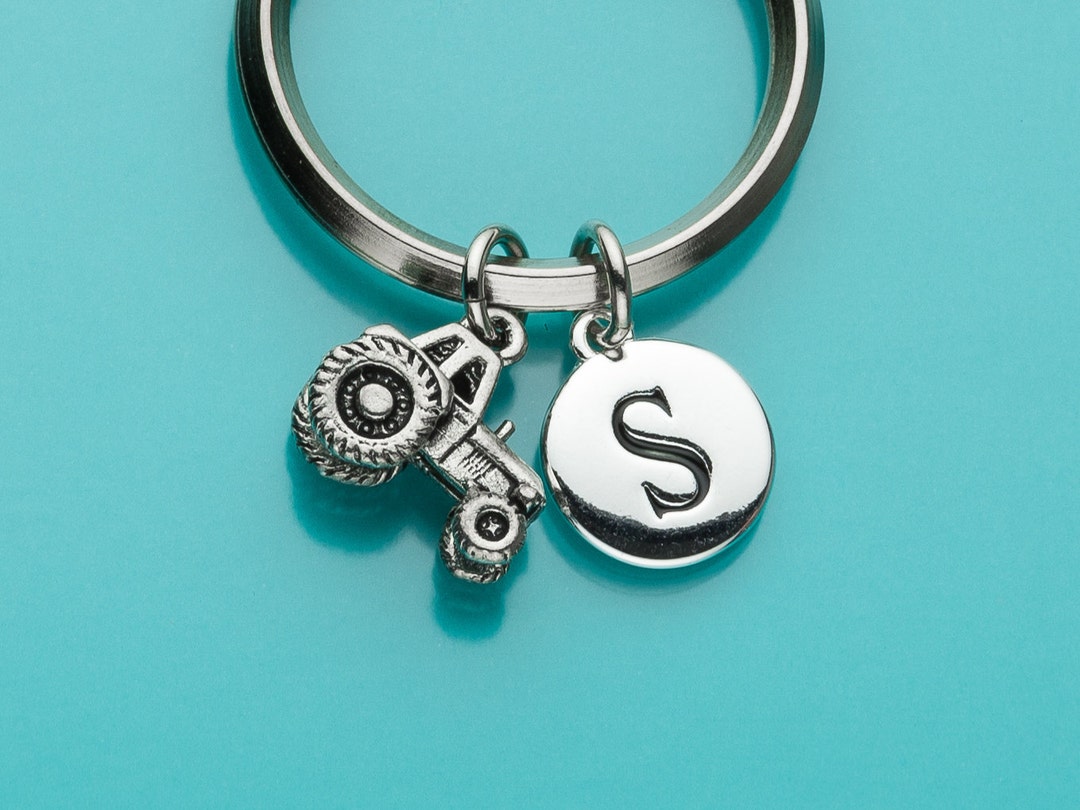 Tractor Keychain, Tractor Key Ring, Farm Equipment, Farmer's Charm ...