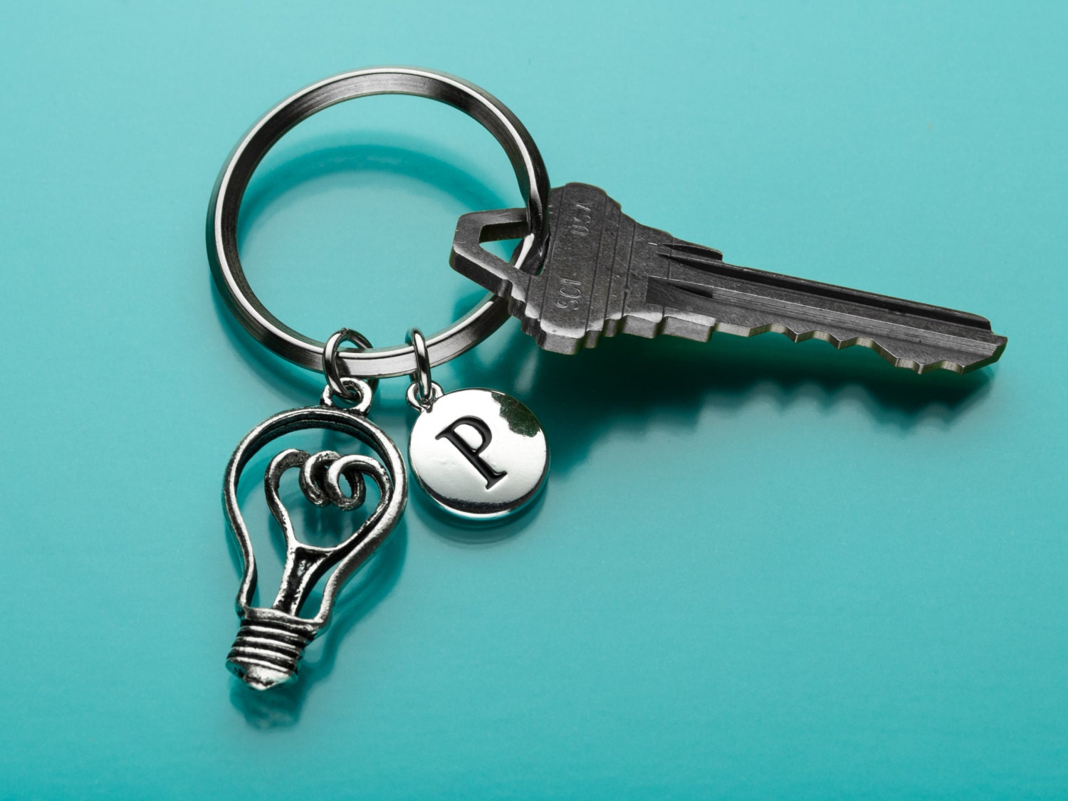 Lightbulb Keychain Lightbulb Key Ring Edison Light Bulb | Etsy