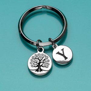 Tree of Life Keychain, Tree of Life Key Chain, Family Tree Key Ring ...