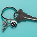 Caduceus Keychain, Caduceus Key Ring, Doctor's Medical Symbol, Initial ...