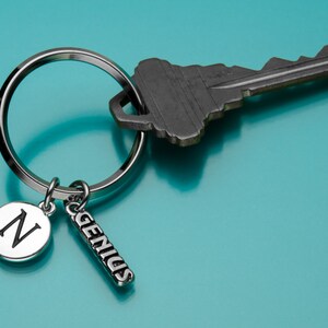 Genius Keychain, Genius Key Ring, Genius Key Chain, High IQ Keychain ...
