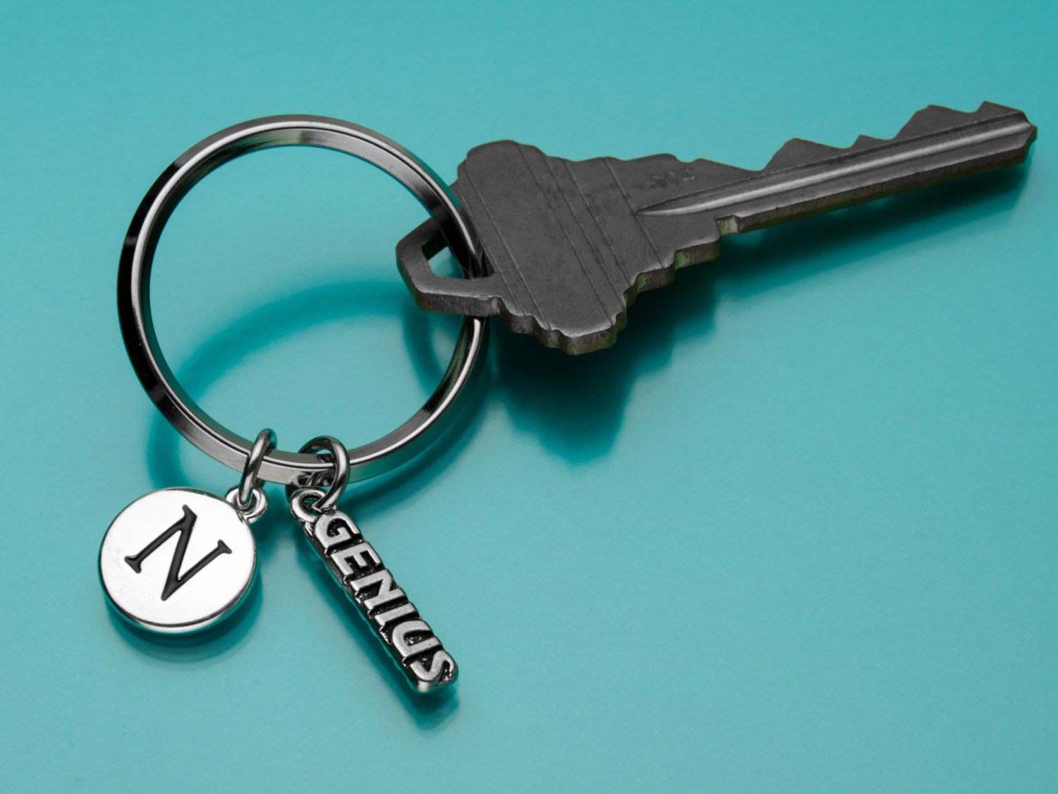 Genius Keychain, Genius Key Ring, Genius Key Chain, High IQ Keychain ...