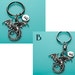 Large Dragon Keychain, Dragon Key Ring, Initial Keychain, Personalized ...
