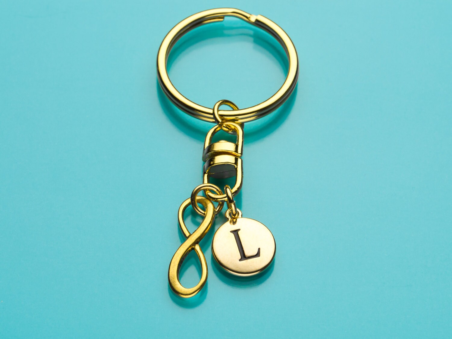 Infinity Keychain Gold Infinity Key Ring Infinity Symbol - Etsy