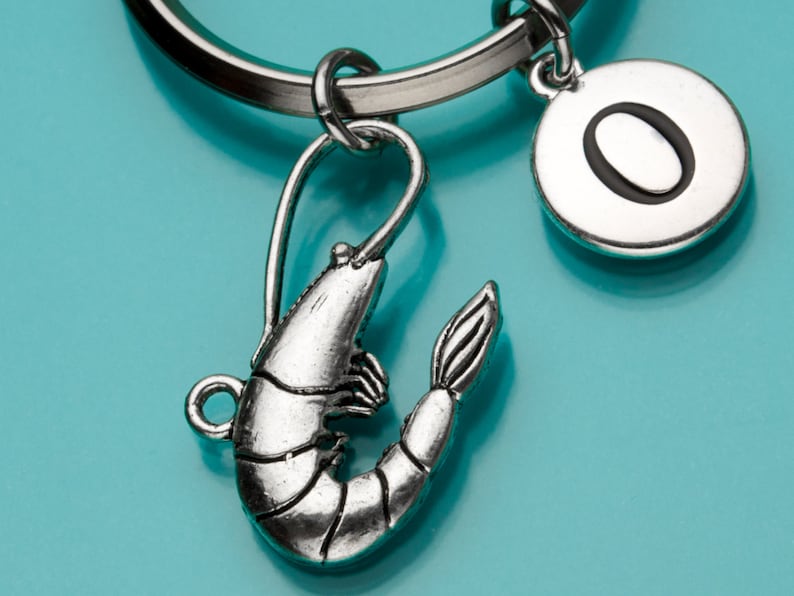 Shrimp Keychain Shrimp Key Ring Large Prawn Sea Creature - Etsy