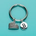 Coliseum Keychain, Colosseum Key Ring, Initial Keychain, Personalized ...