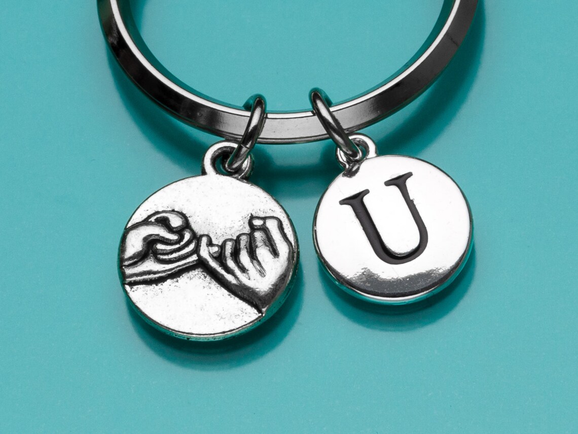 Pinkie Swear Keychain Pinkie Promise Key Ring Best Friends | Etsy