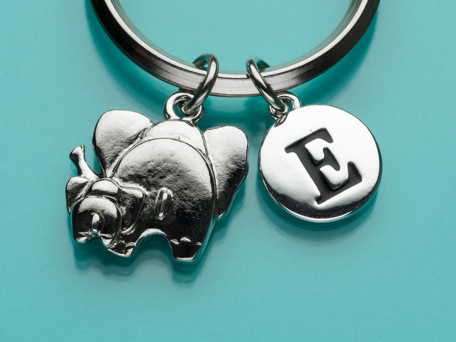 Elephant Backsides Keychain Elephant Mom and Baby Key Ring - Etsy
