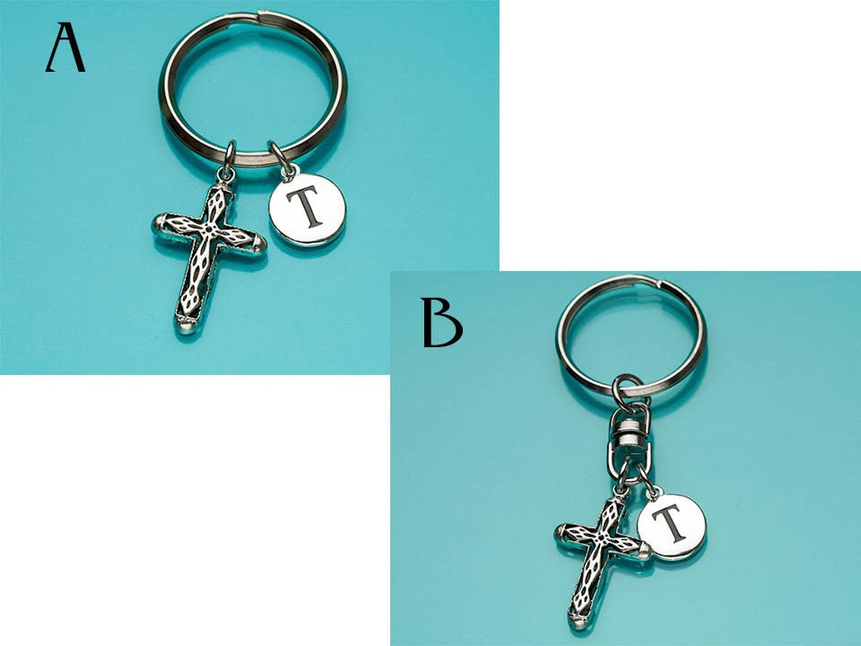 Celtic Cross Keychain Fancy Cross Key Ring Religious Symbol | Etsy