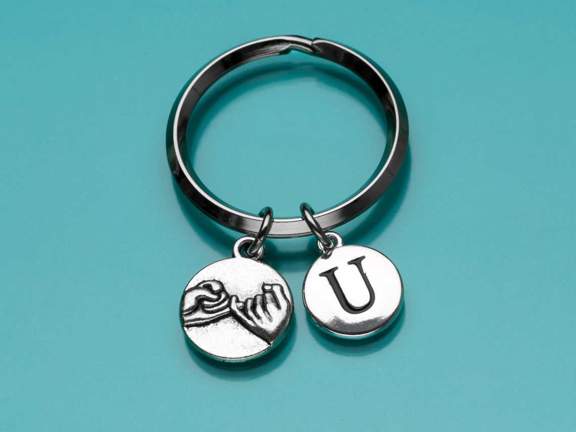 Pinkie Swear Keychain Pinkie Promise Key Ring Best Friends | Etsy