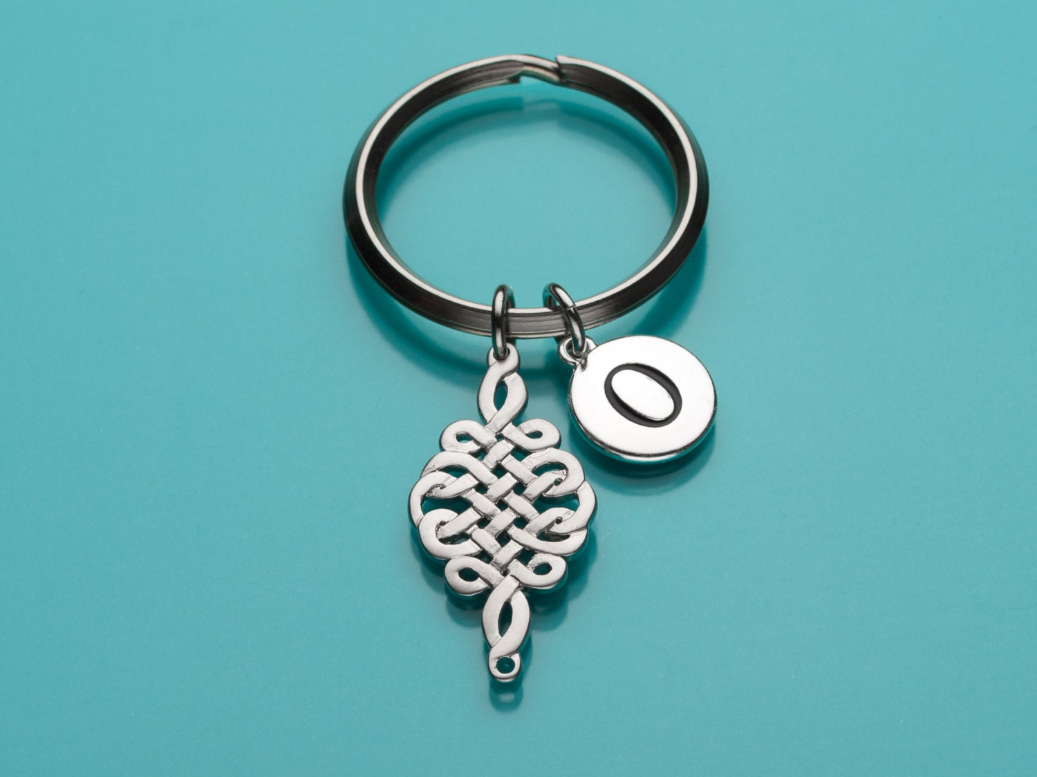 Celtic Knot Keychain Celtic Knot Key Ring Woven Design - Etsy