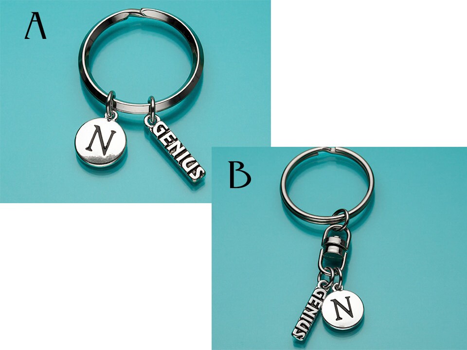 Genius Keychain Genius Key Ring Genius Key Chain High IQ - Etsy