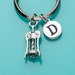Corkscrew Keychain, Corkscrew Key Ring, Wine Accessories, Initial ...
