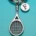 Tennis Racquet Keychain, Tennis Racket Key Ring, Tennis Lover, Tennis ...