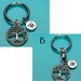 Tree of Life Keychain, Tree of Life Key Chain, Tree Key Ring, Initial ...