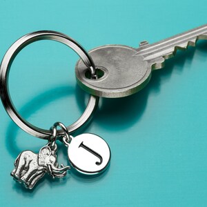 Elephant Pair Keychain Elephant Key Ring Animal Charm - Etsy