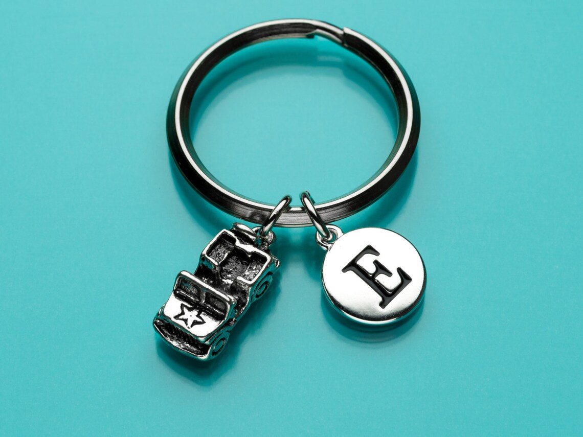 Army Jeep Keychain, Army Jeep Key Ring, Car Charm, Initial Keychain ...