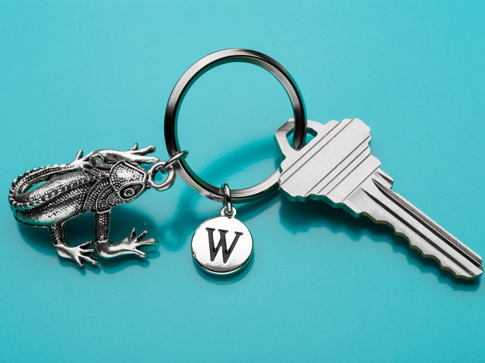 Iguana Keychain Iguana Key Ring Reptile Keychain Initial - Etsy