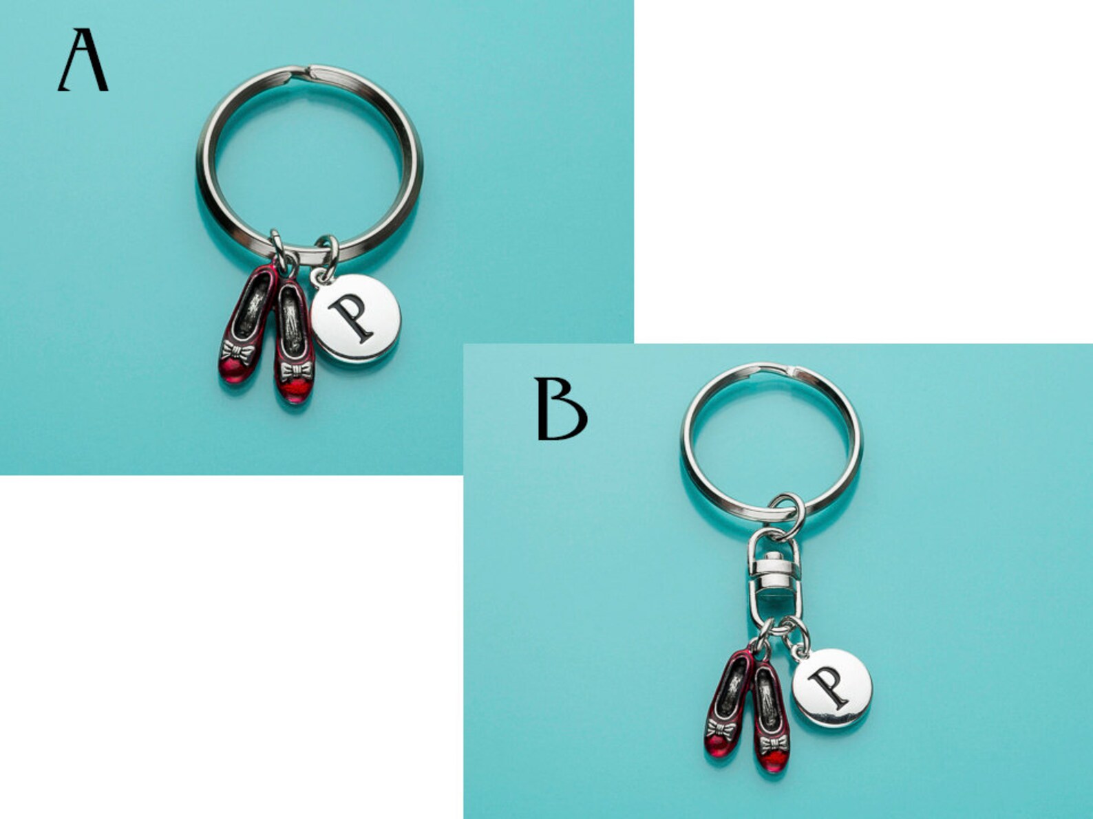 Ruby Slippers Keychain Ruby Slippers Key Ring Dorothy's - Etsy