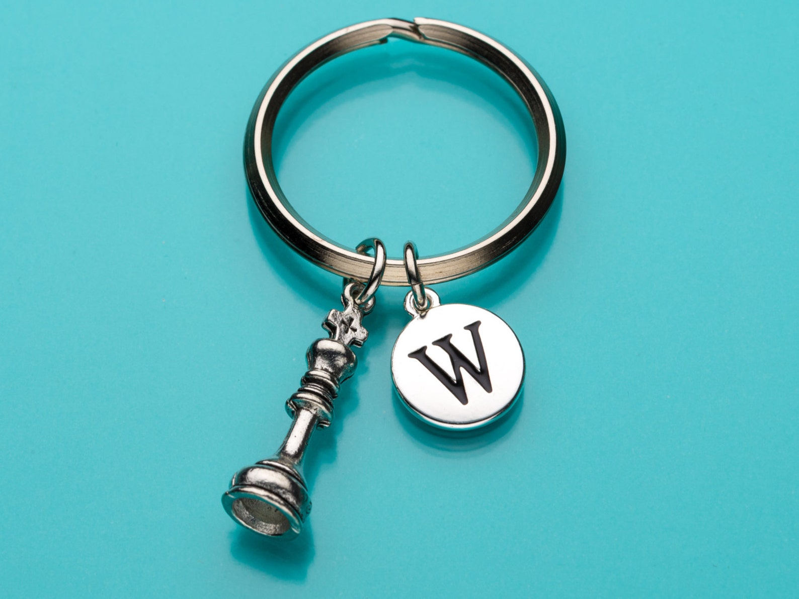 King Chess Piece Keychain King Chess Piece Key Ring Chess - Etsy