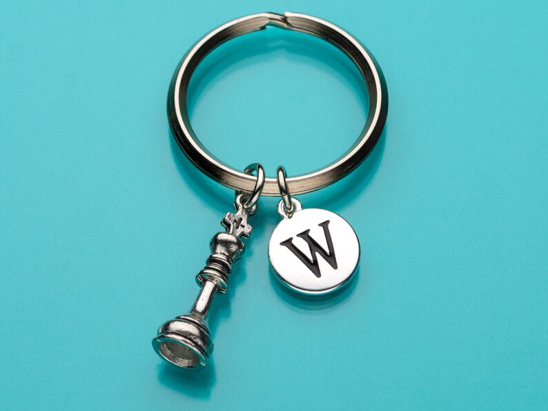 King Chess Piece Keychain King Chess Piece Key Ring Chess - Etsy