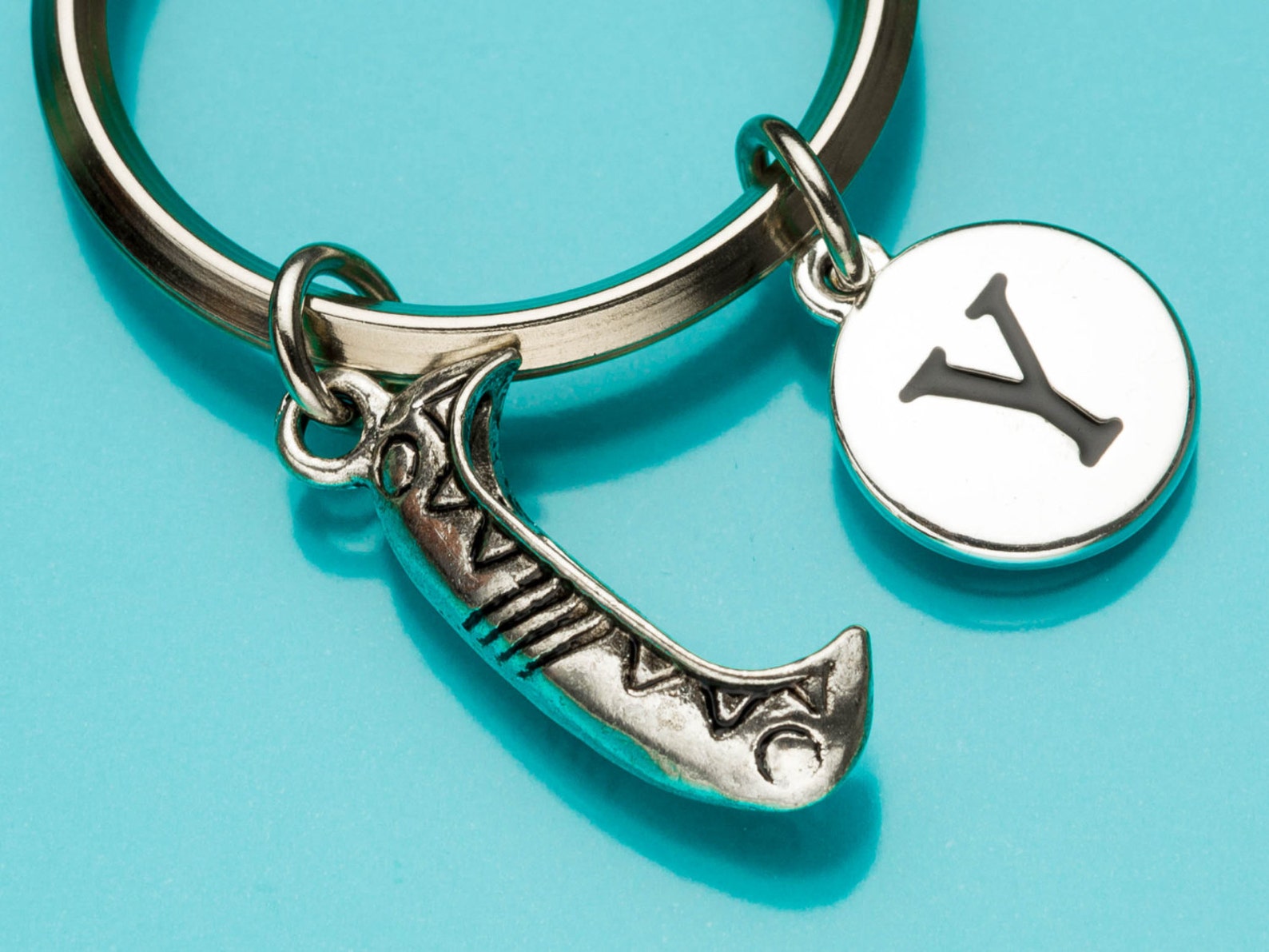 Canoe Keychain Canoe Key Ring Kayak Keychain Boat Charm - Etsy