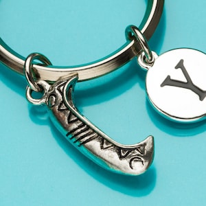 Canoe Keychain, Canoe Key Ring, Kayak Keychain, Boat Charm, Sports ...