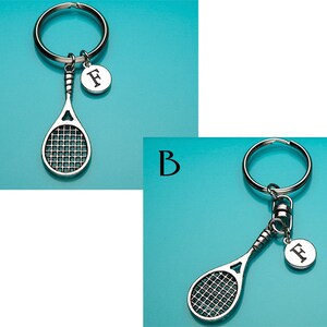 Tennis Racquet Keychain, Tennis Racket Key Ring, Tennis Lover, Tennis ...