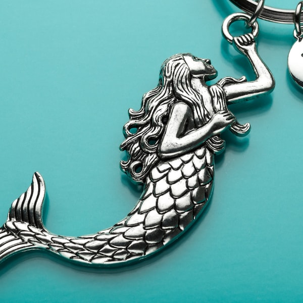 Mermaid Keychain Svg - Etsy