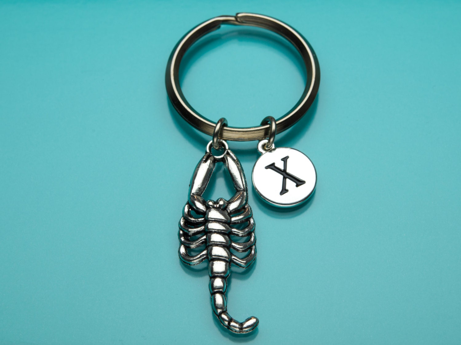 Scorpion Keychain Scorpion Key Ring Insect Keyring Initial - Etsy