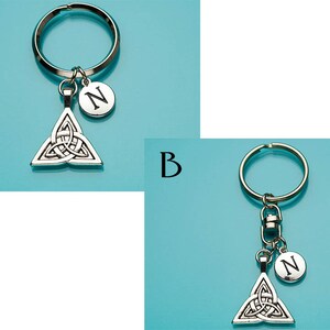 Celtic Knot Keychain, Celtic Knot Key Ring, Celtic Trifid, Irish Symbol ...