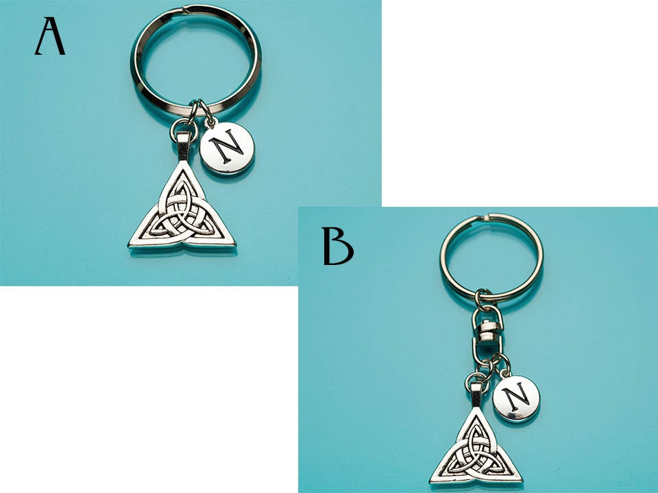 Celtic Knot Keychain Celtic Knot Key Ring Celtic Trifid | Etsy
