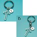 Cross Keychain, Outline Cross Key Ring, Religious Symbol, Initial ...