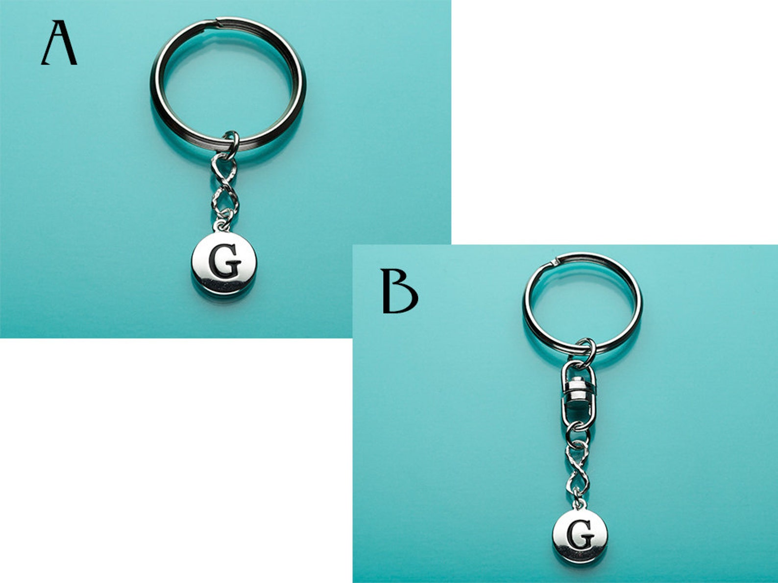 Hammered Infinity Symbol Keychain Hammered Infinity Key Ring | Etsy