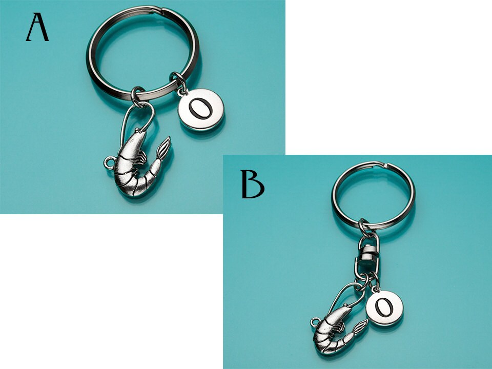 Shrimp Keychain Shrimp Key Ring Large Prawn Sea Creature - Etsy