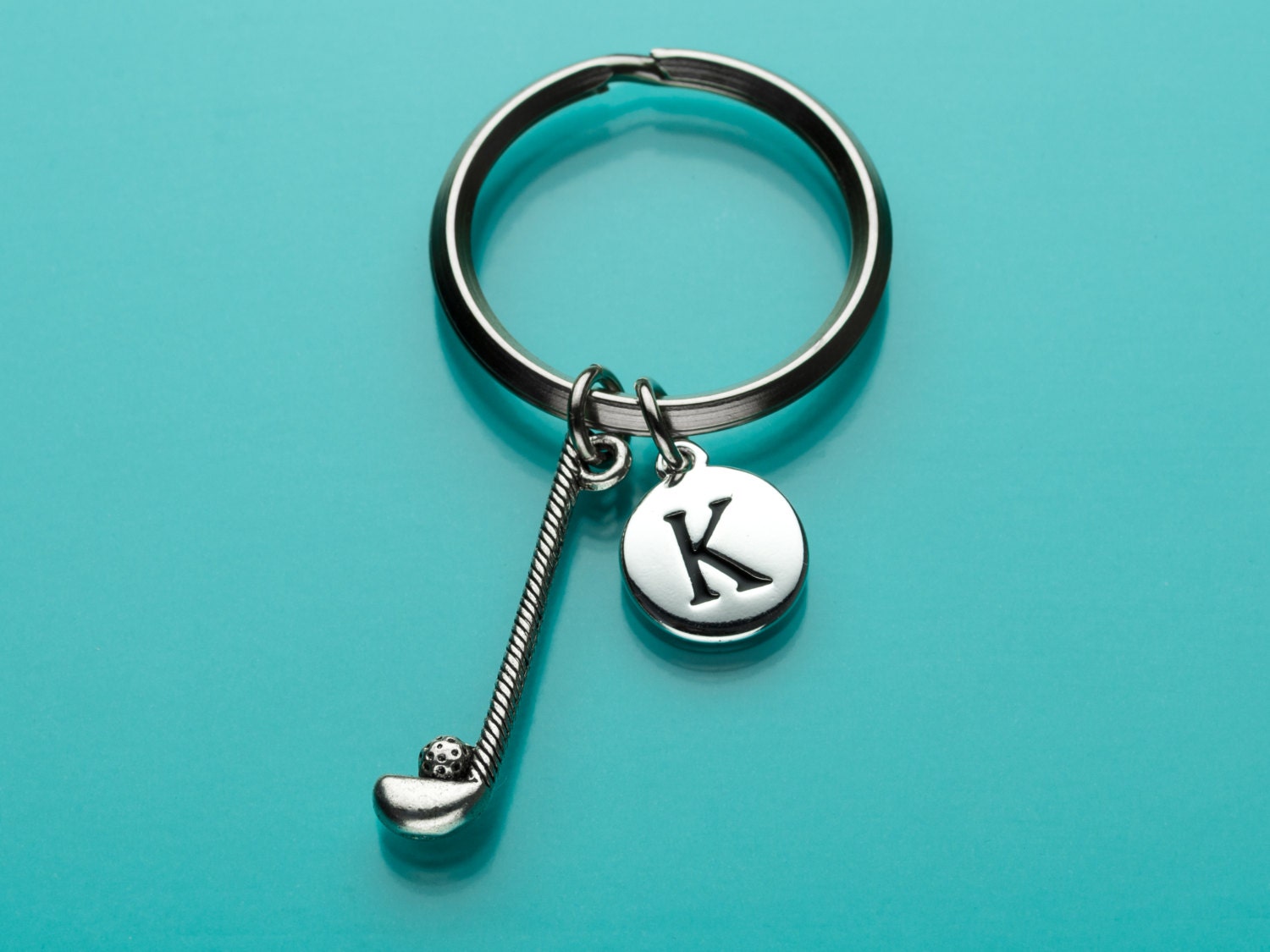 Golf Club and Ball Keychain Golf Club and Ball Key Ring - Etsy