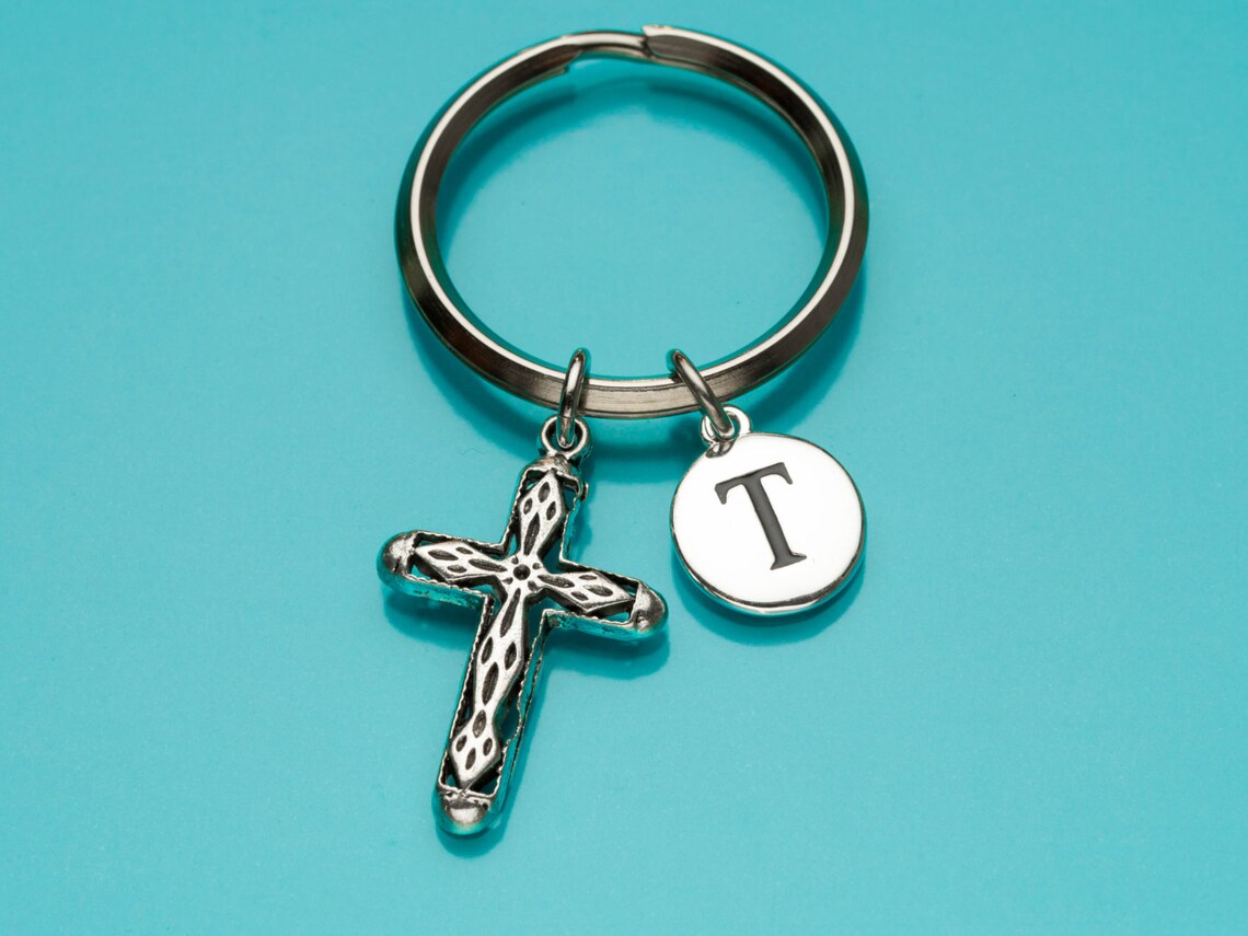 Celtic Cross Keychain Fancy Cross Key Ring Religious Symbol | Etsy