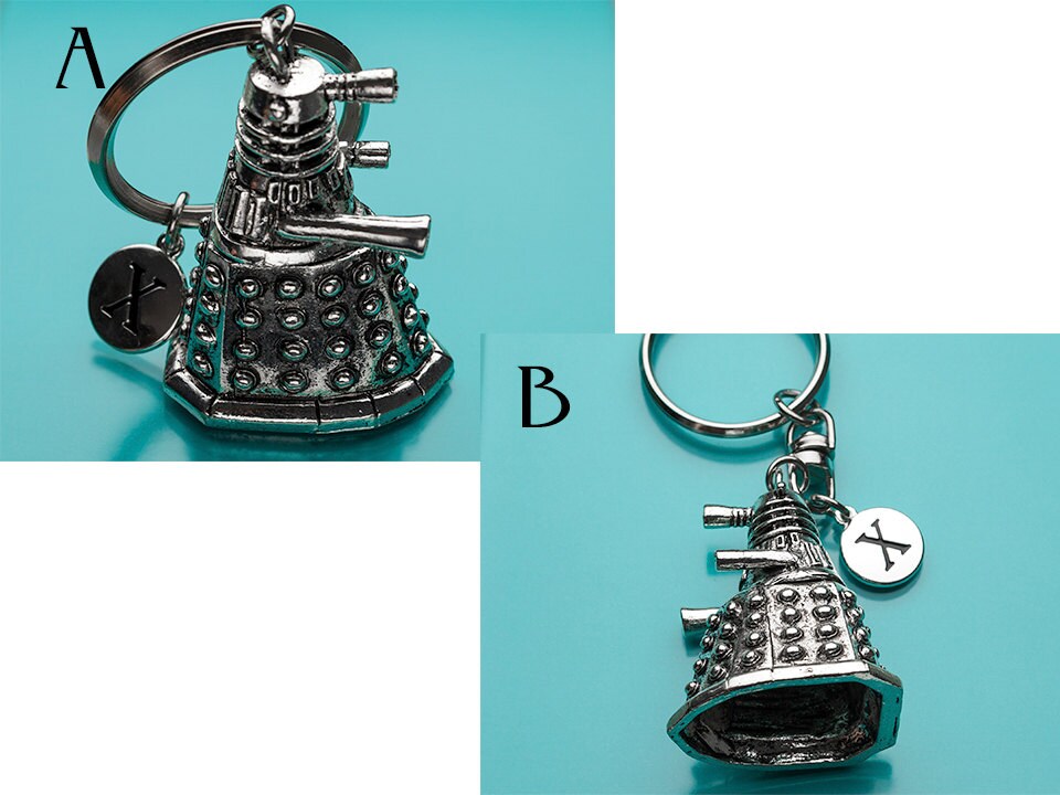 Robot Keychain Huge Robot Key Ring War Robot Initial | Etsy