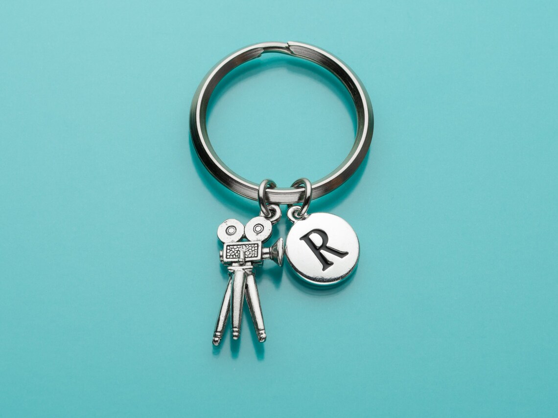 Movie Camera Keychain Movie Camera Key Ring Filmmaker's | Etsy
