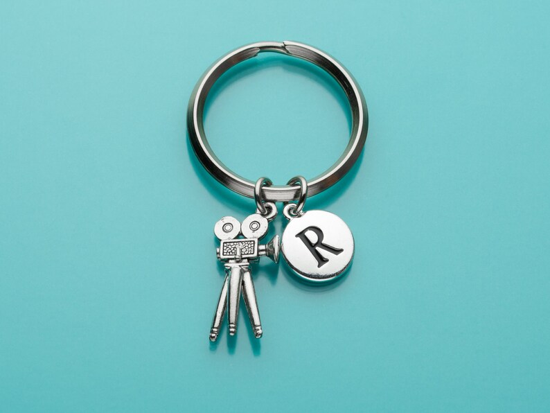 Movie Camera Keychain, Movie Camera Key Ring, Filmmaker's Charm ...