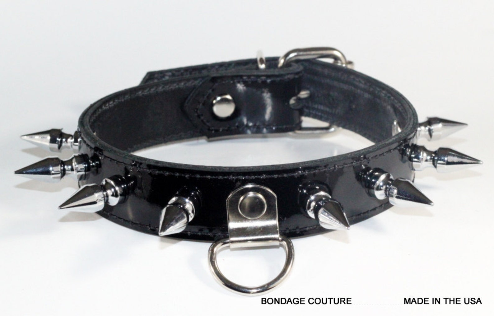 Trio Bdsm Collars Spiked Human Collars Bondage Couture Bdsm Etsy