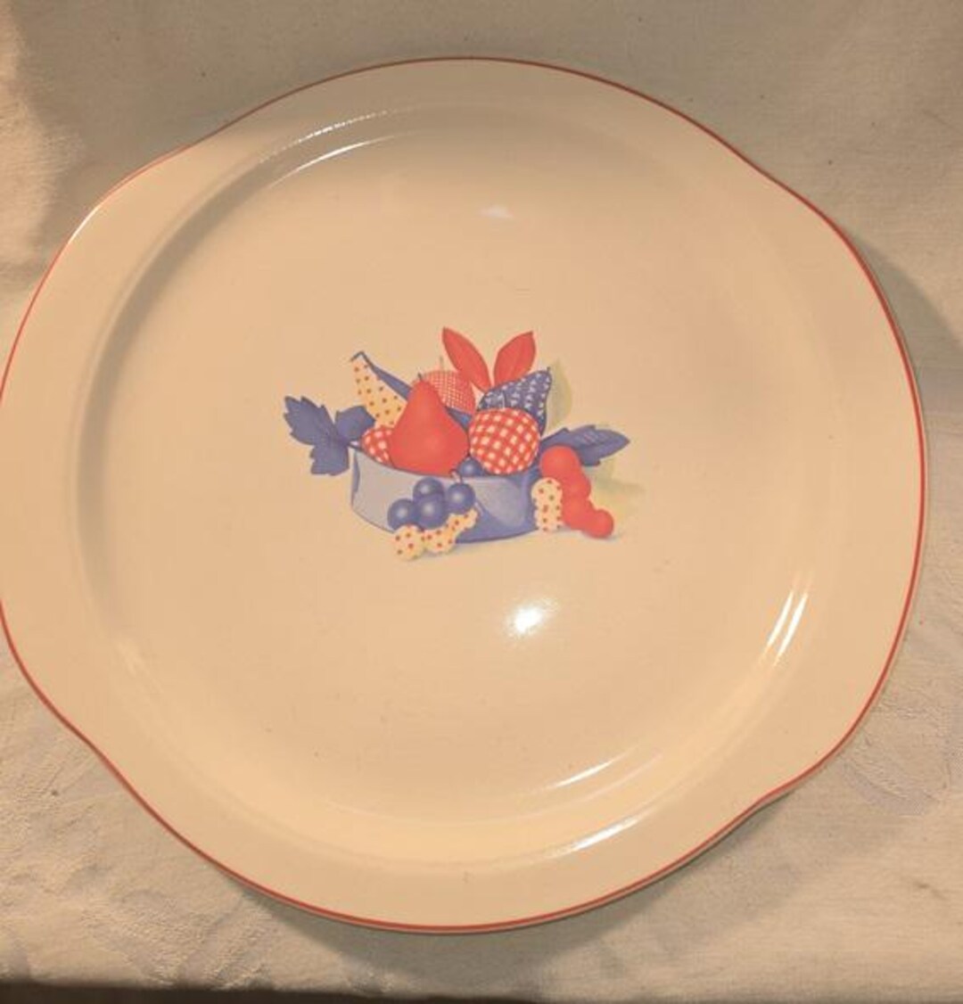 UNIVERSAL CAMBRIDGE – Calico Fruit – 10" Handled Tray - Etsy