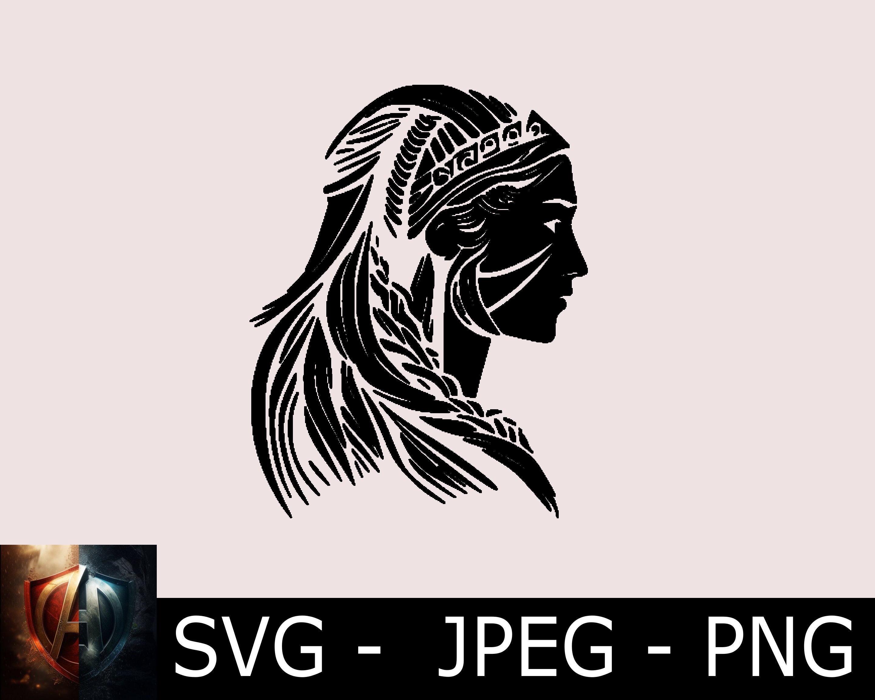 Freyja Freya SVG JPEG PNG Cutting Template, Vinyl Template - Etsy