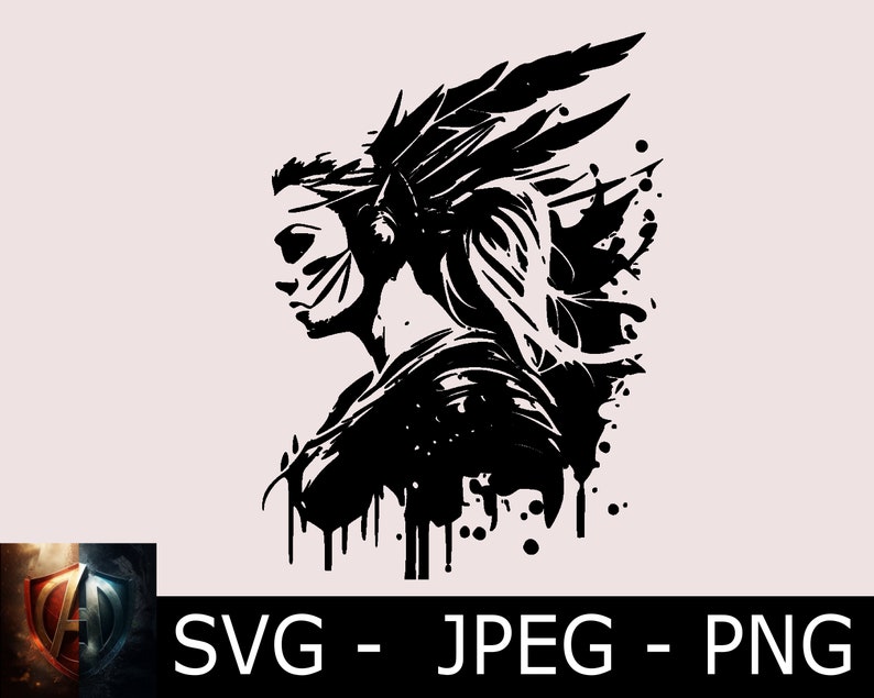 Valkyrie SVG JPEG PNG Cutting Template, Vinyl Template - Etsy