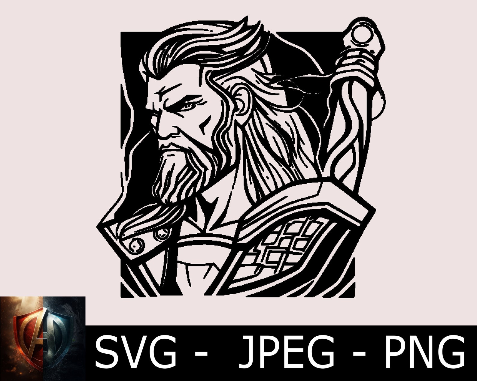 Thor SVG JPEG PNG Cutting Template Vinyl Template - Etsy