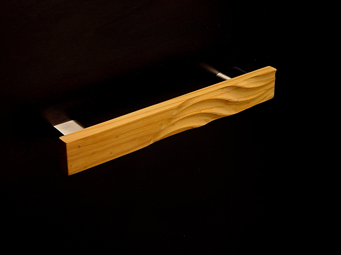 180mm Less Wavy Pull - Drawer Pull Cabinet Pulls Light Brown Home Decor ...