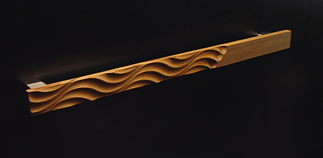 372mm Less Wavy Pull - Drawer Pull Cabinet Pulls White Home Decor ...